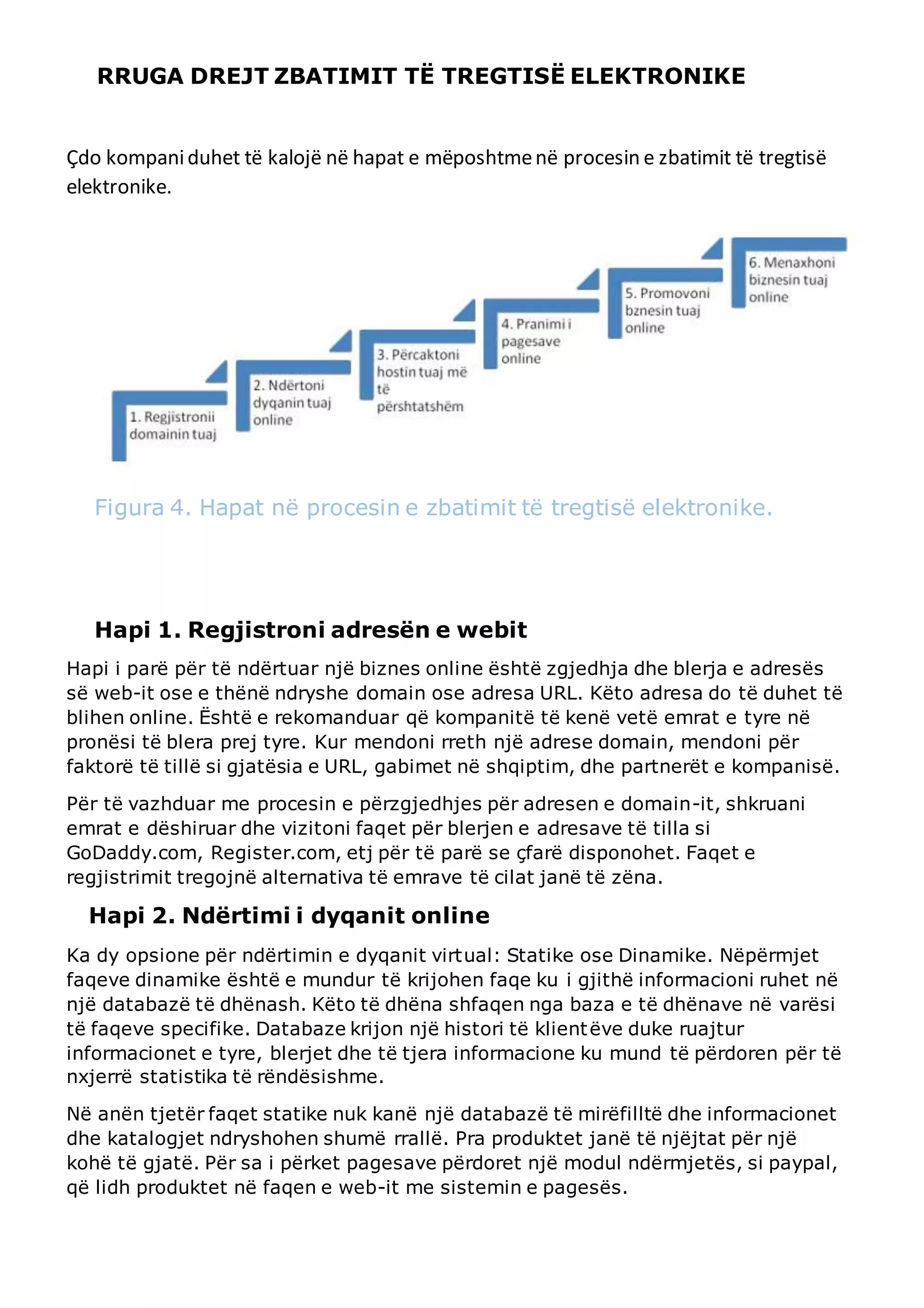 Tregtia Elektronike / E-Commerce | DOCX