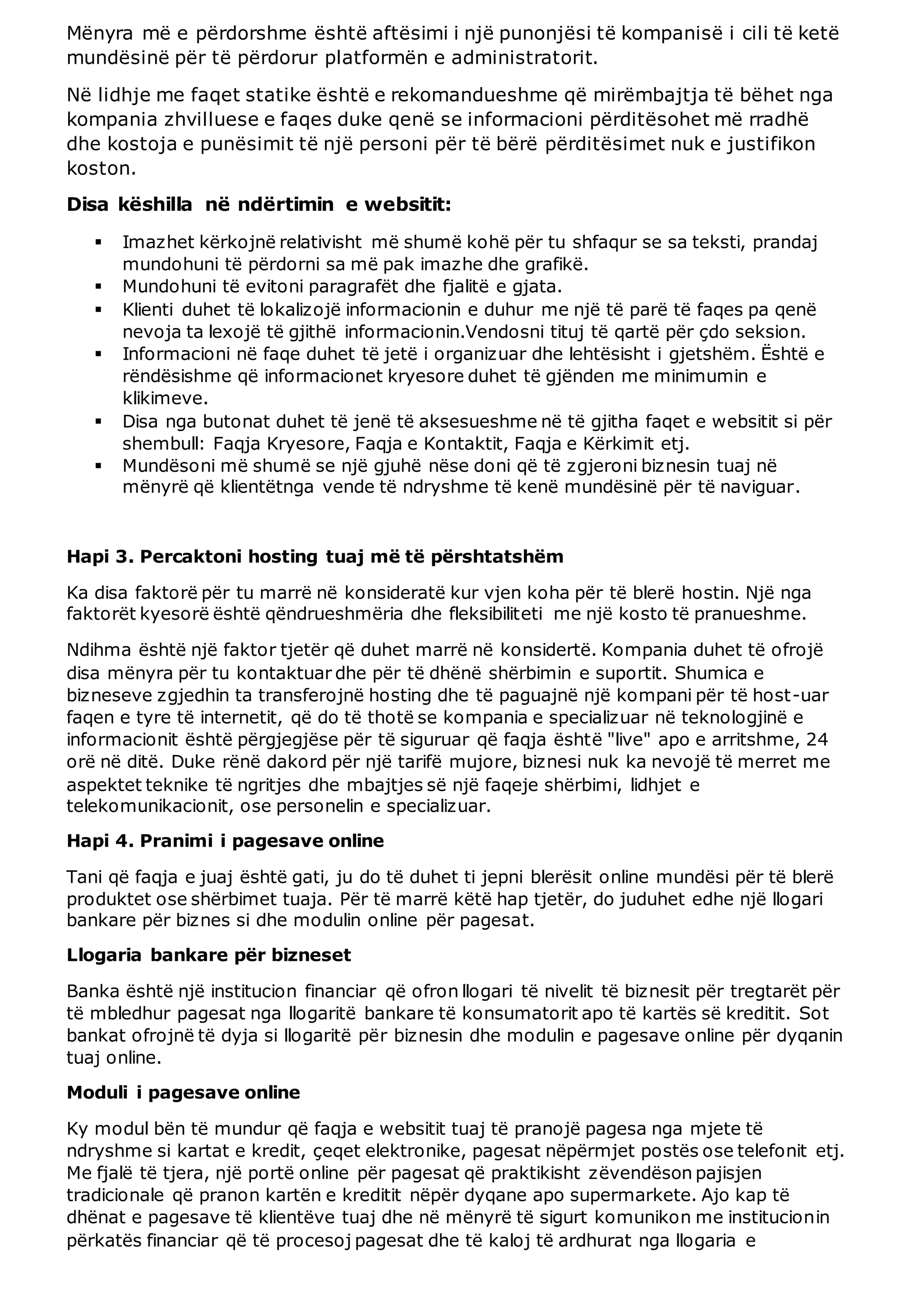 Tregtia Elektronike / E-Commerce | DOCX