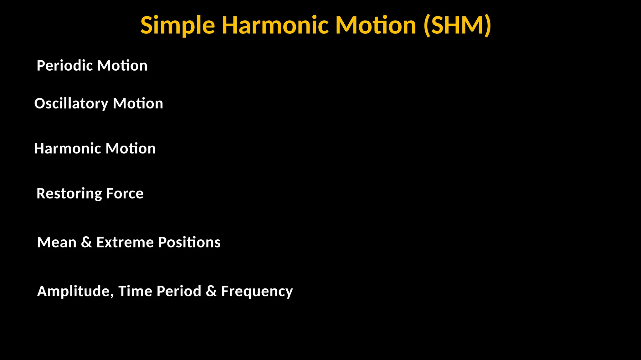 SHM Theory required for jee mains and neet | PPTX