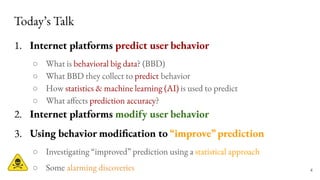 “Improving” prediction of human behavior using behavior modification | PPT