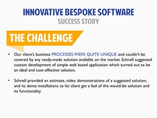 Case Studies - Bespoke Software Development and Bespoke Web ...