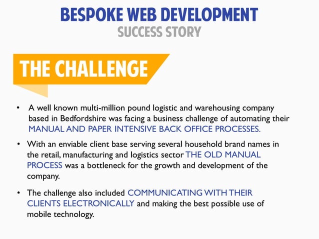 Case Studies - Bespoke Software Development and Bespoke Web ...