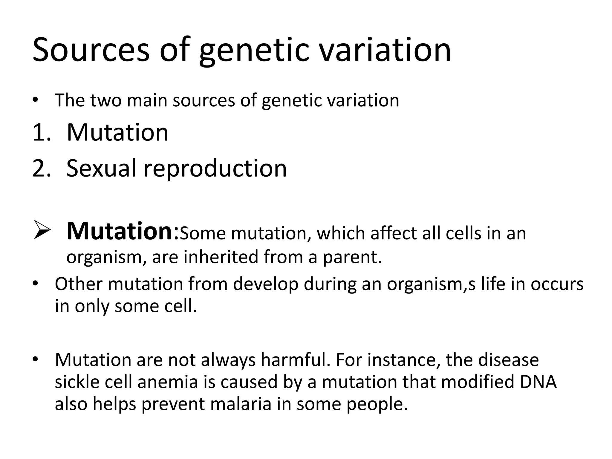 genetic variation | PPTX
