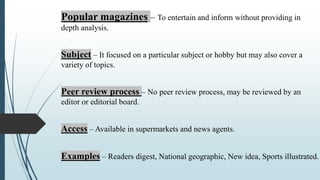 Journal and their types | PPTX