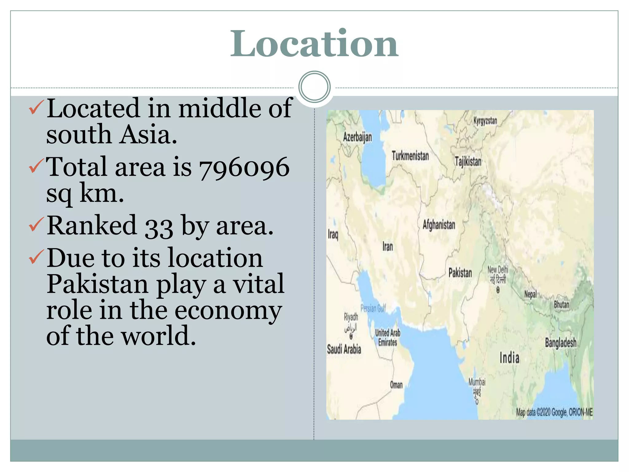 Powerpoint presentation on Pakistan | PPTX