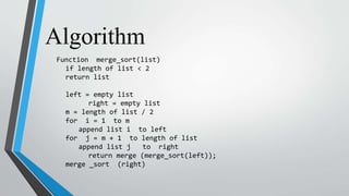 Sorting (Bubble,Merge,Selection sort) | PPTX | Programming Languages | Computing