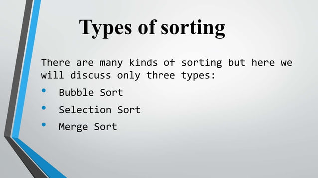 Sorting Bubblemergeselection Sort Pptx Programming Languages Computing