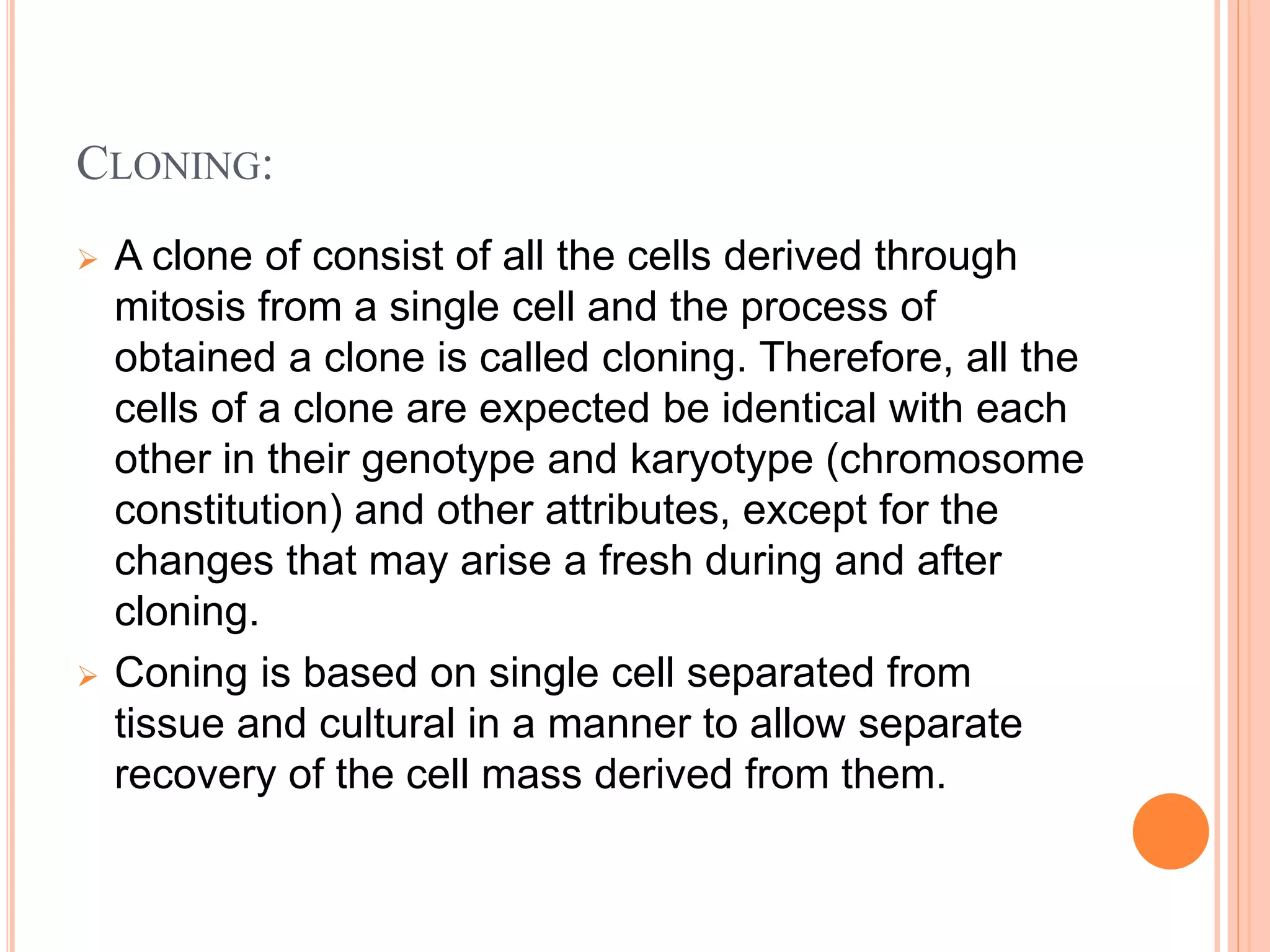 Food Biotechnology- Gene Cloning | PPTX