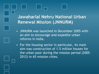 Housing Policies-BJP/UPA/STATE -Shobha suraj | PDF