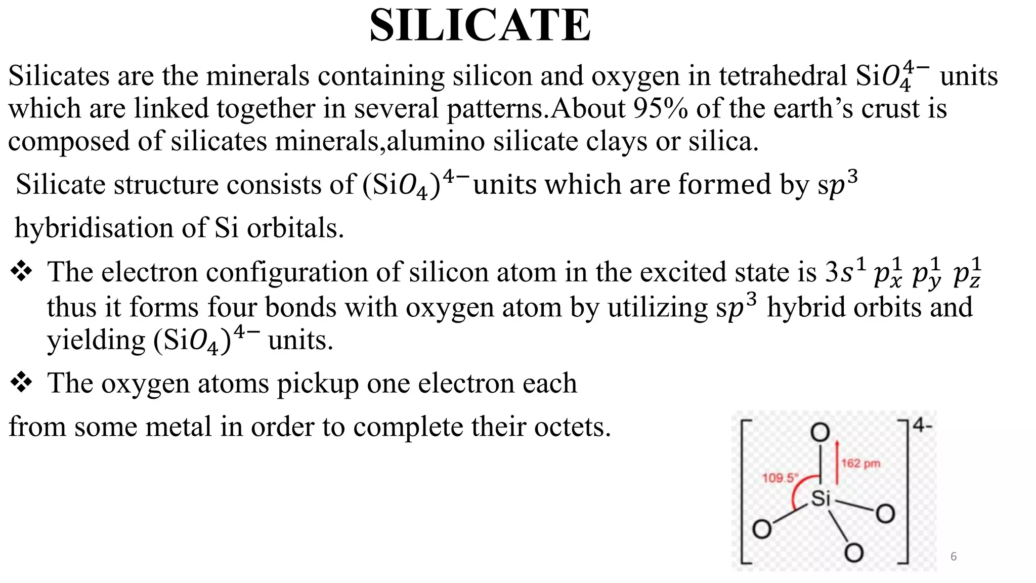 SILICATES | PPTX