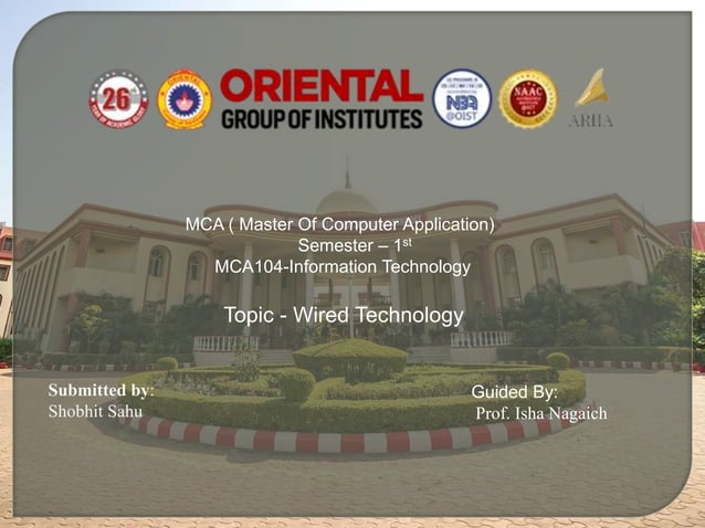 Wired Technology.pptx | Computer Networking | Computing