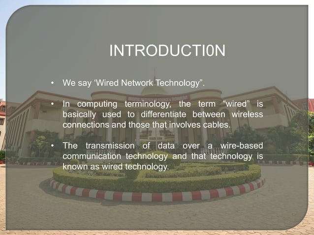 Wired Technology.pptx | Computer Networking | Computing