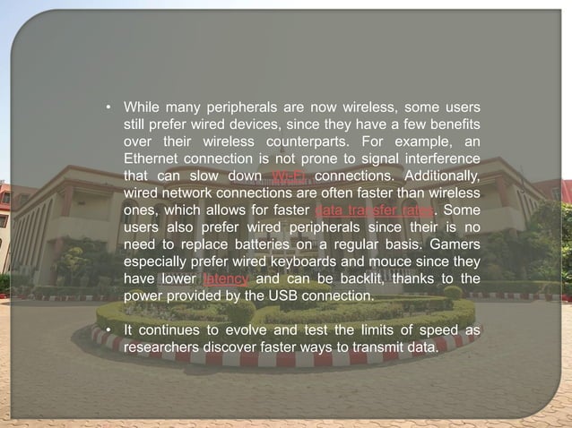 Wired Technology.pptx | Computer Networking | Computing
