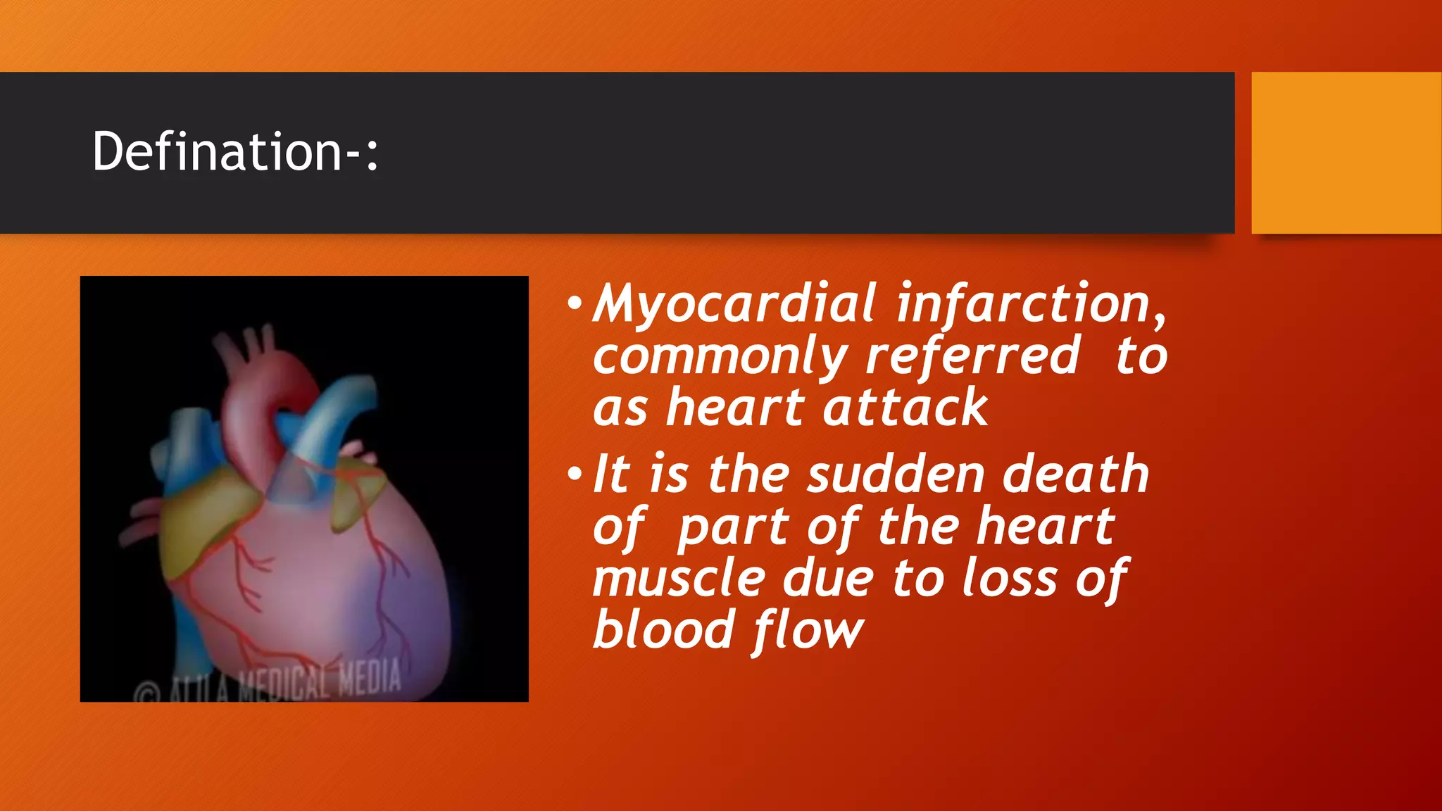 Mayocardial infarction by shobhit( Pharm. D) |slideshare | PPT
