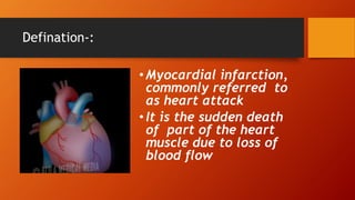 Mayocardial infarction by shobhit( Pharm. D) |slideshare | PPT