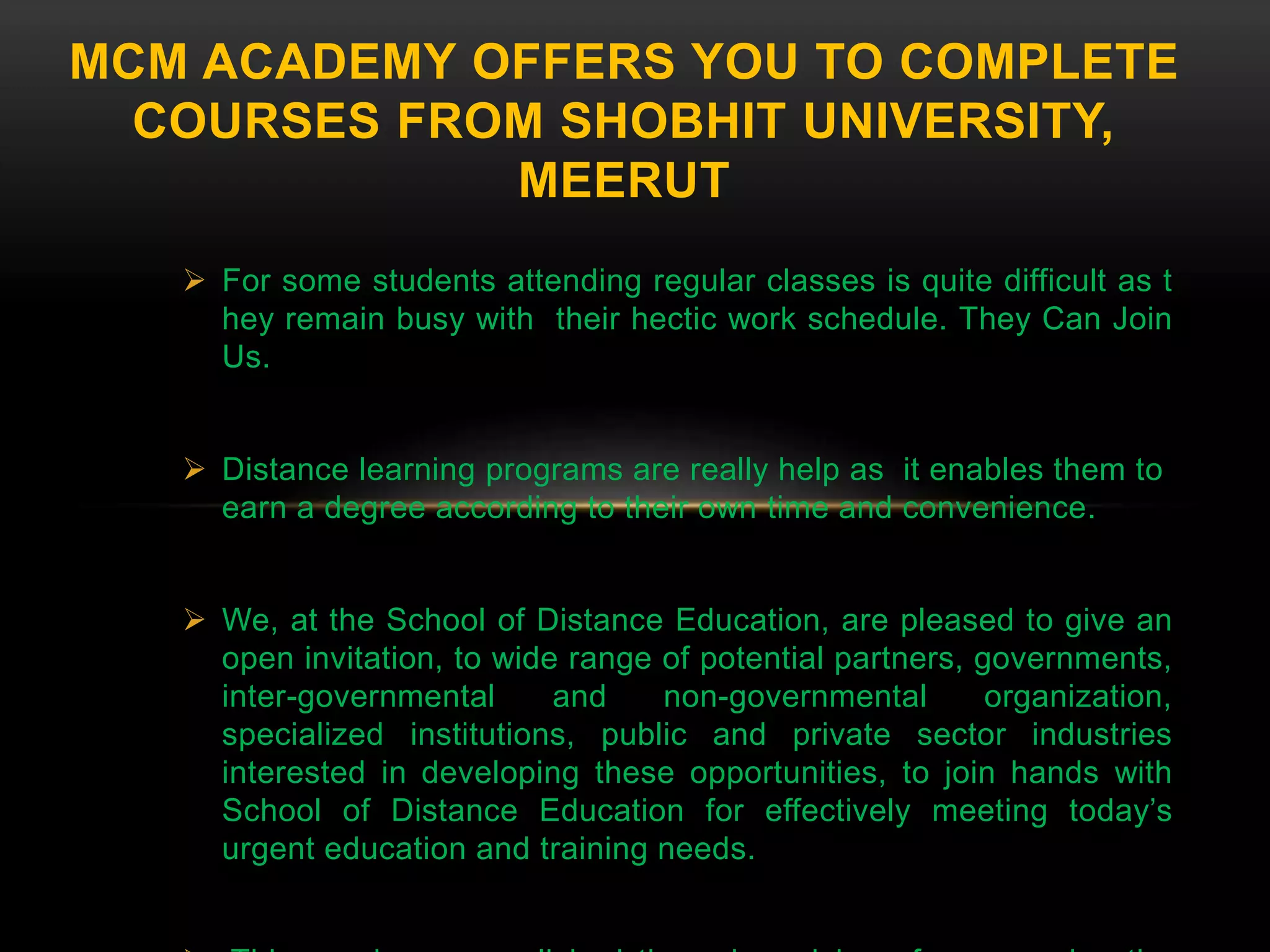 Shobhit university, meerut | Distance Courses in Shobhit University ...