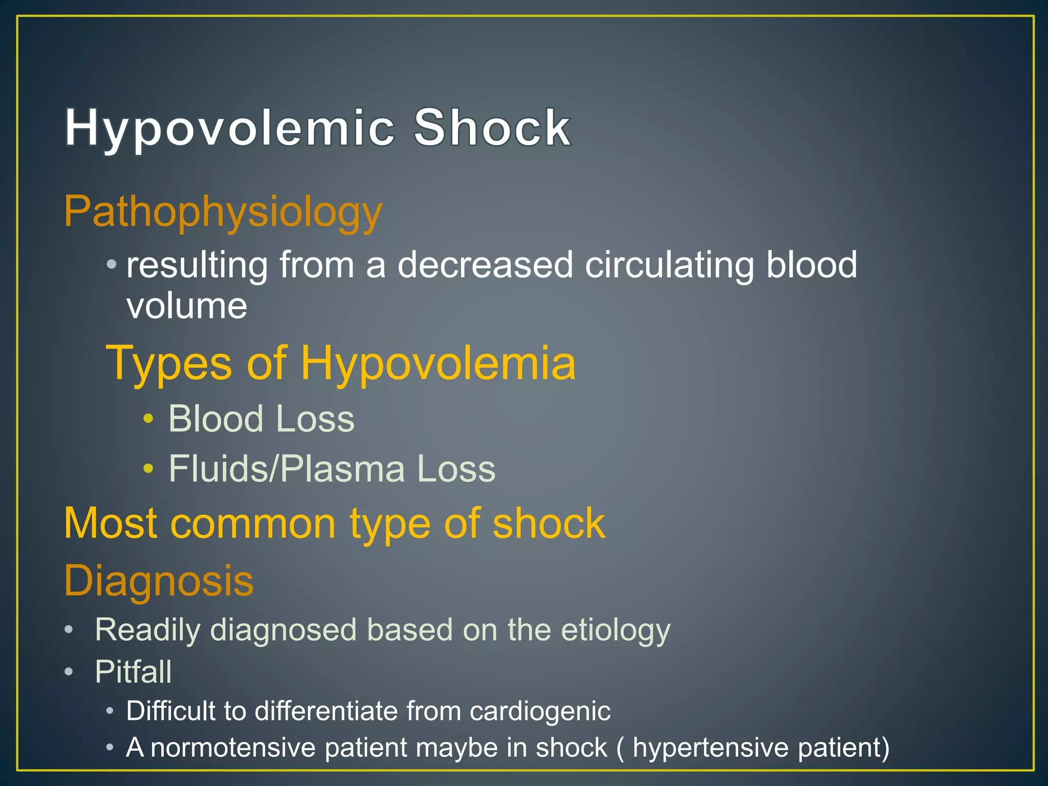 Shock - management | PPTX | First Aid | Injuries