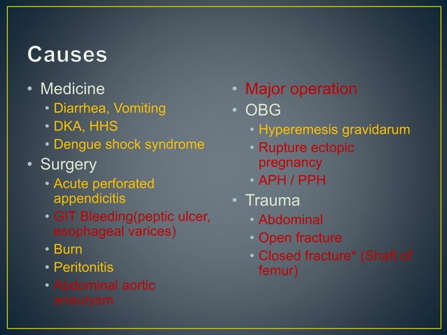 Shock - management | PPTX | First Aid | Injuries