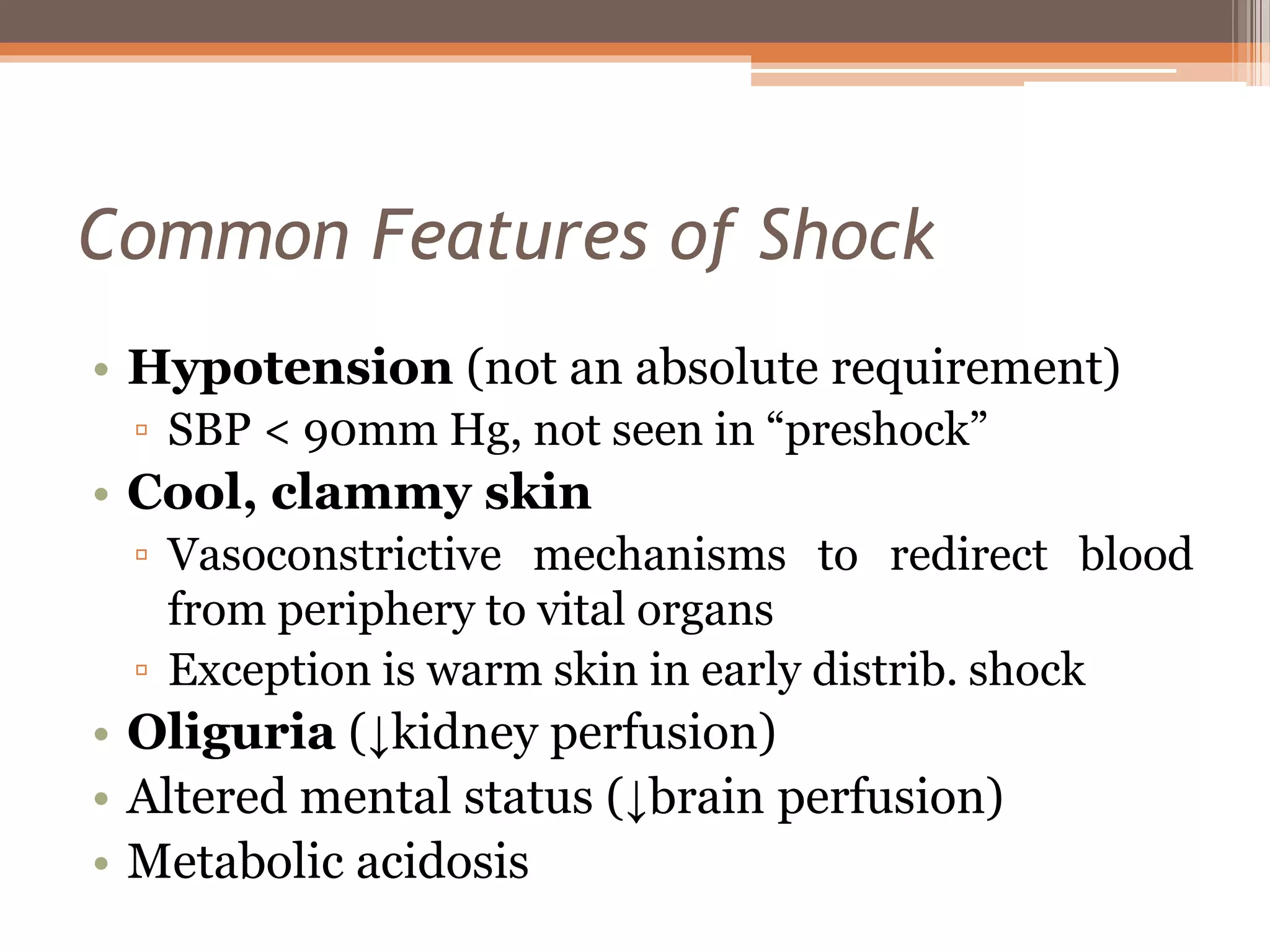 Approach to Shock (for Undergraduates) | PPTX