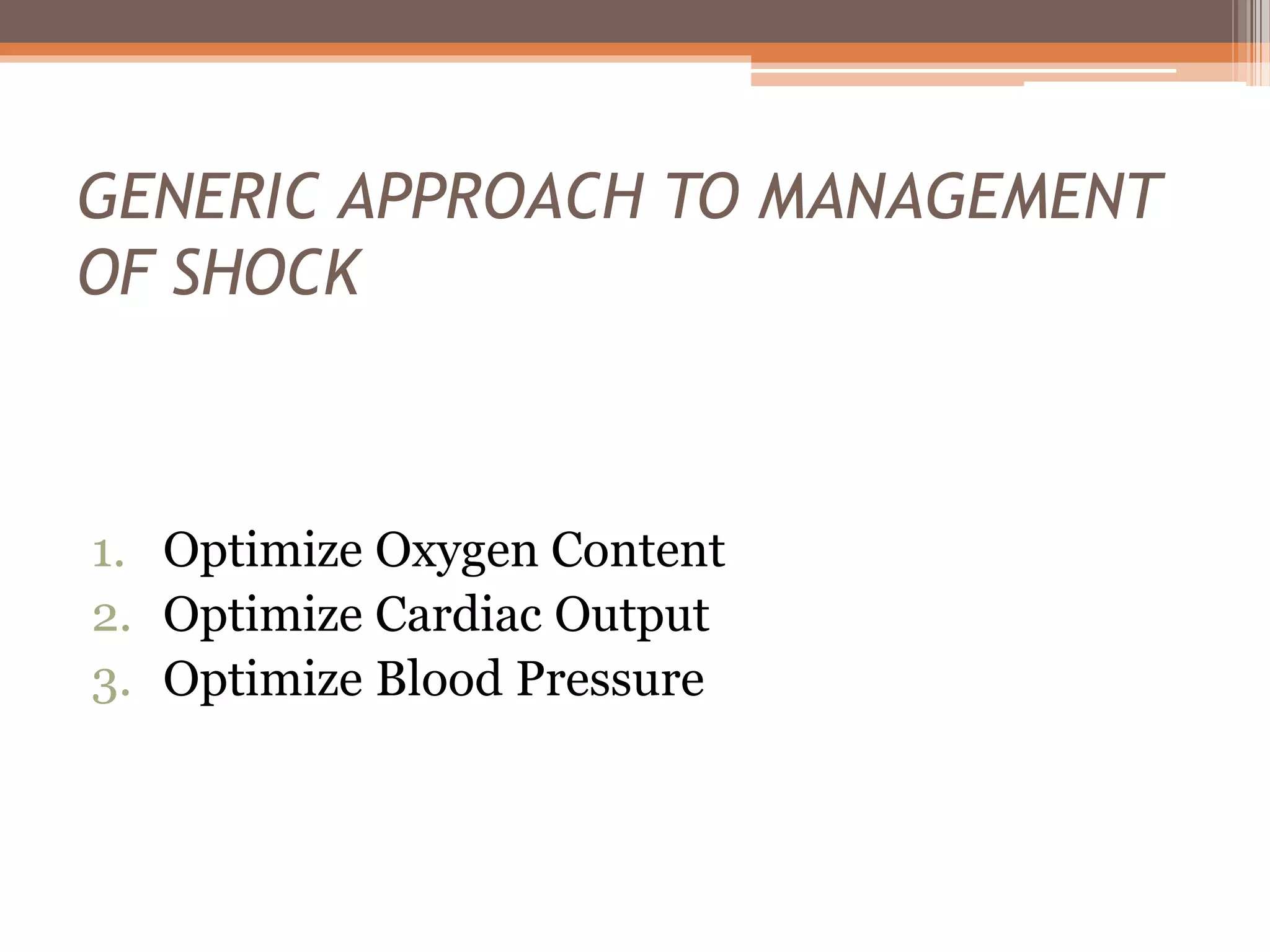 Approach to Shock (for Undergraduates) | PPTX