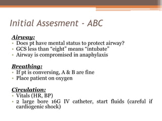 Approach to Shock (for Undergraduates) | PPTX
