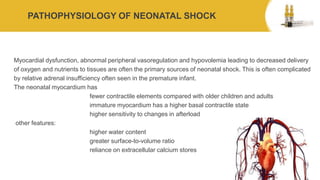 management of shock in neonates | PPTX