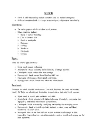 Shock and its description | PDF