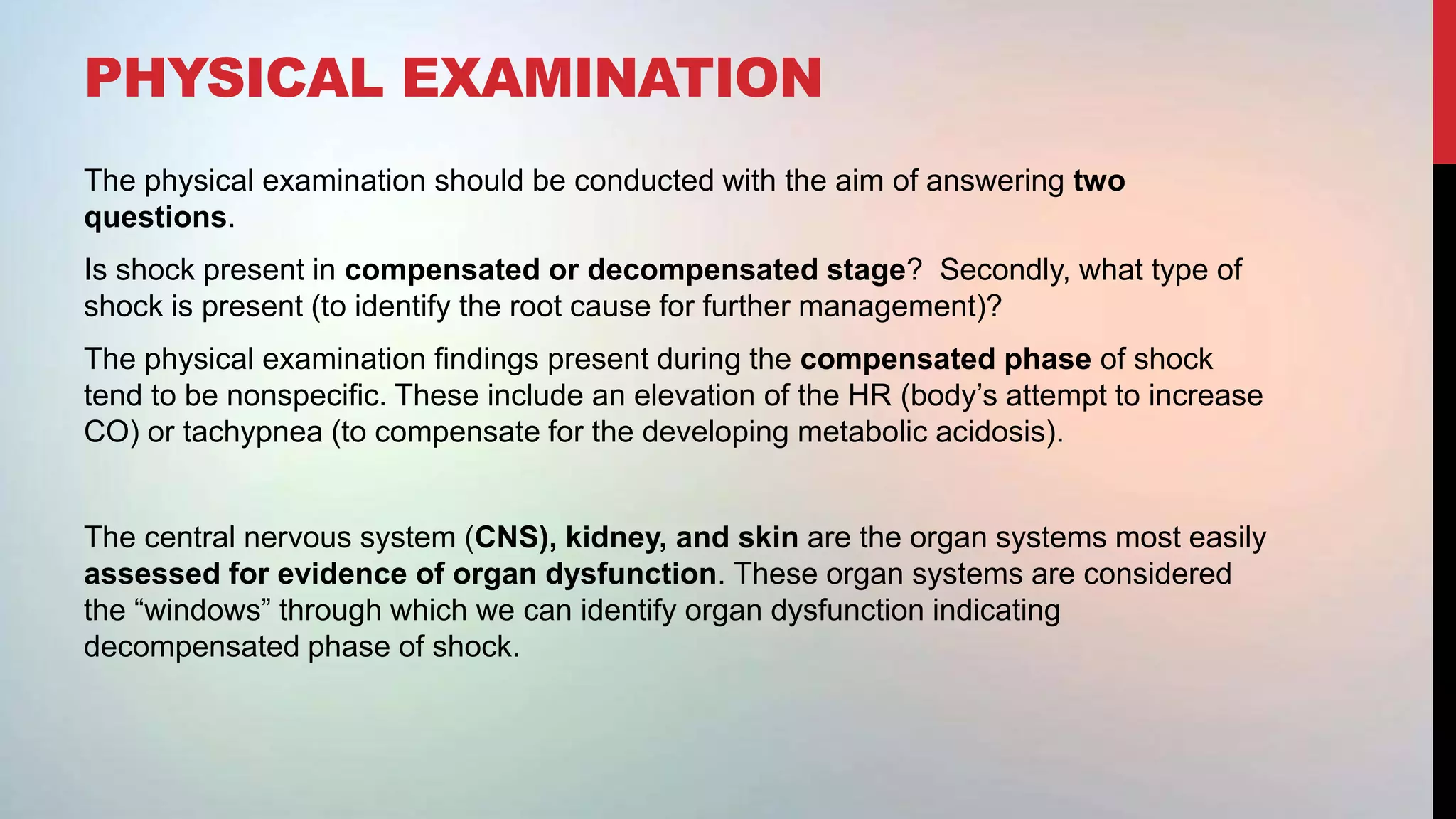 Approach to a patient with shock | PPTX