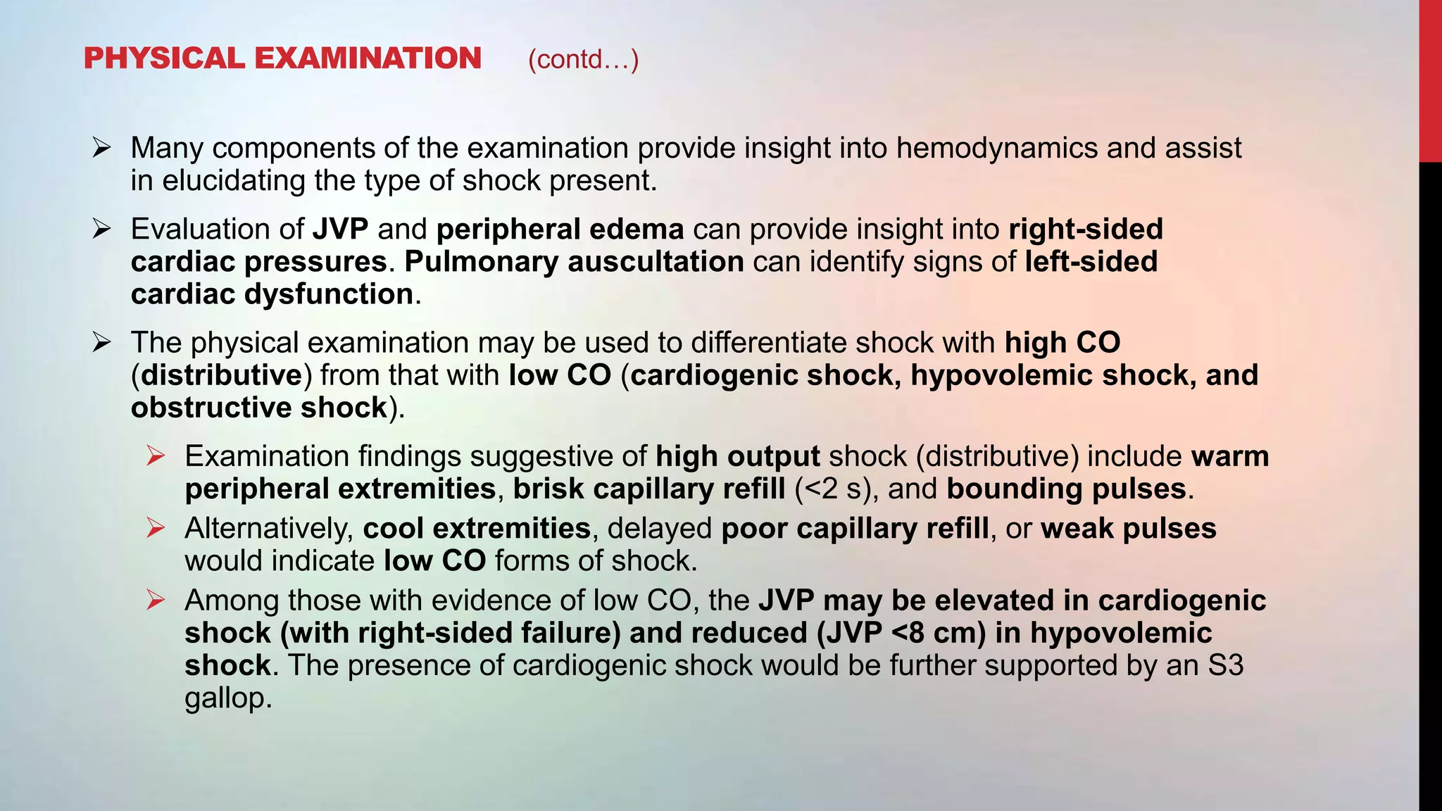 Approach to a patient with shock | PPTX