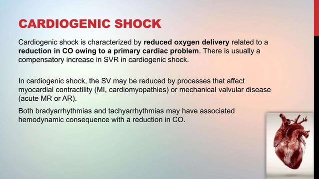 Approach to a patient with shock | PPTX | Heart and Cardiovascular ...