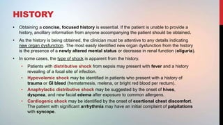 Approach to a patient with shock | PPTX