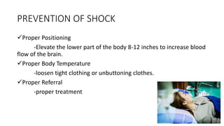 Shock -kinds of schock and how to prevent | PPTX