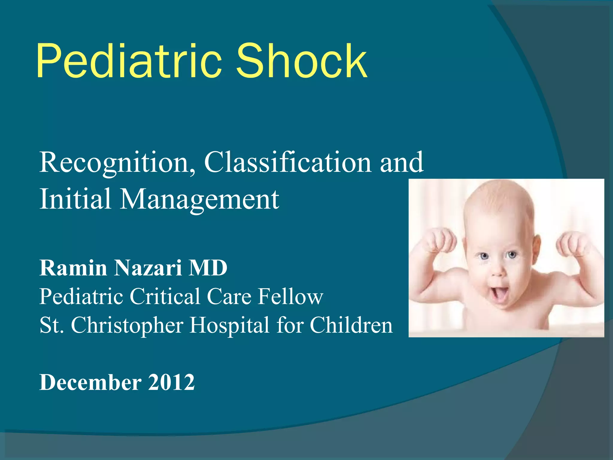 Shock states in children | PPT