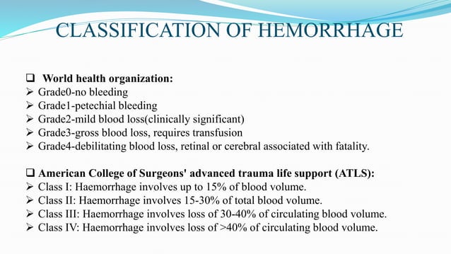 Hemorrhage & Shock | PPTX | First Aid | Injuries