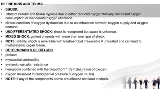 SHOCK.pptx | Heart and Cardiovascular Diseases | Diseases and Conditions