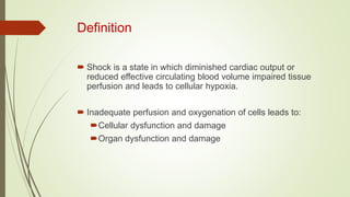 Shock.pptx | Heart and Cardiovascular Diseases | Diseases and Conditions
