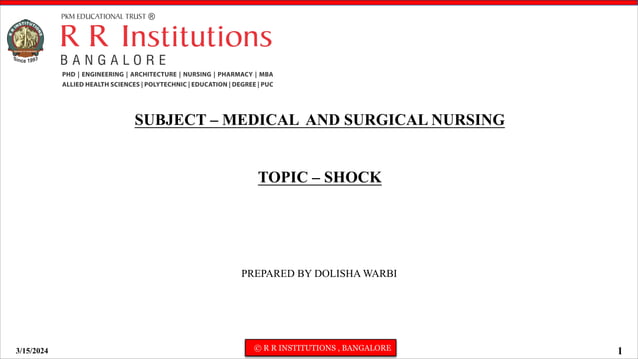 SHOCK/TYPES OF SHOCK AND ITS MANAGEMENT.pdf