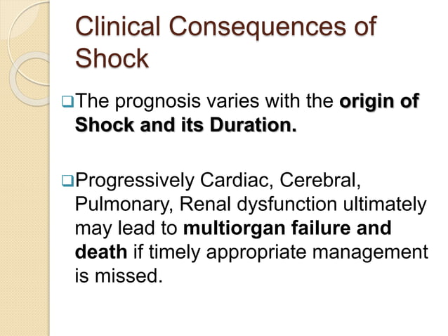 Pathology, Pathogenesis, Types of SHOCK.pptx | Heart and Cardiovascular Diseases | Diseases and ...