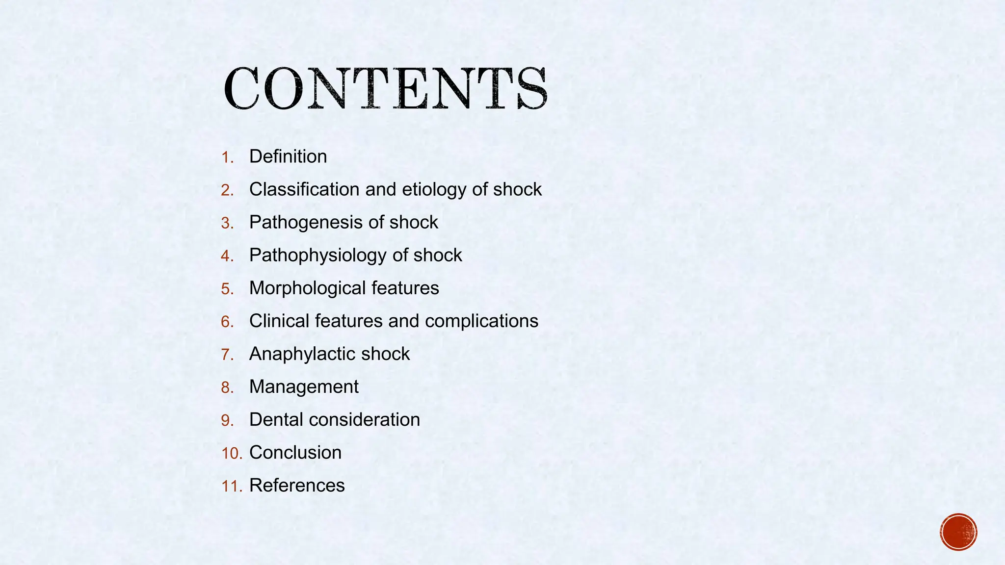 shock, definition, classification, anaphylaxis | PPTX