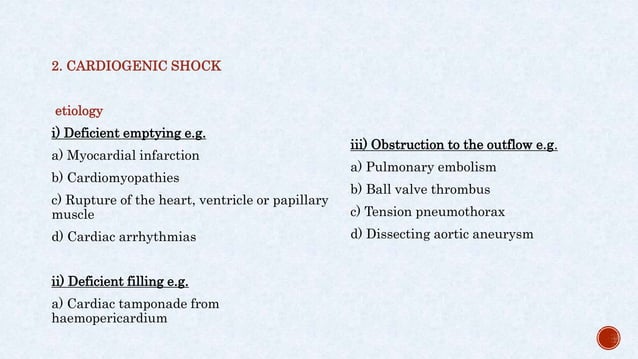 shock, definition, classification, anaphylaxis | PPTX