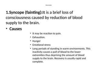SHOCk in fist aid and bandaging family health | PPT