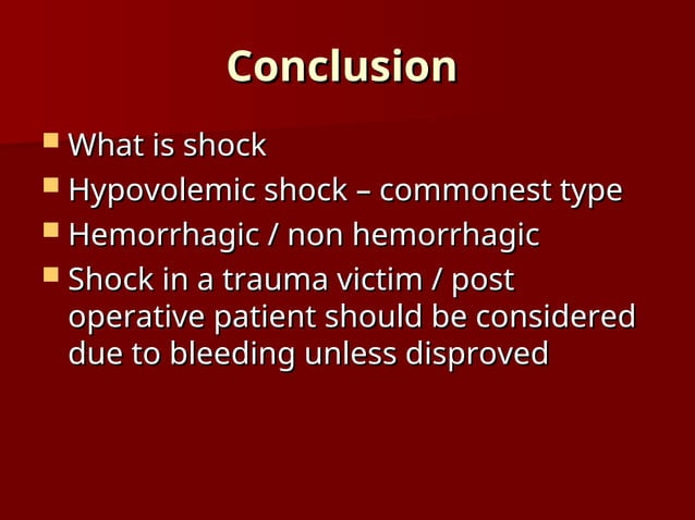 SHOCK PRESENTATION PPT EASY WAY TO UNDERSTAND | PPT