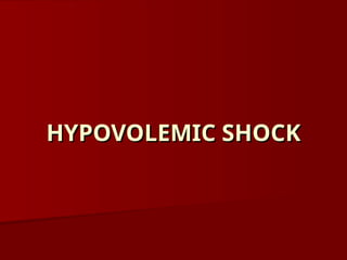 SHOCK PRESENTATION PPT EASY WAY TO UNDERSTAND | PPT
