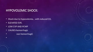 Shock and it's clinical importance in various conditions | PPTX