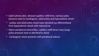 Shock and it's clinical importance in various conditions | PPTX