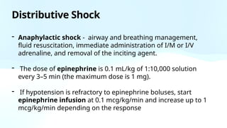 Pediatric shock, pathophysiology , types and management | PPTX