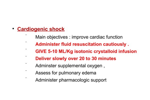 clinical identification and management of of shock .pptx