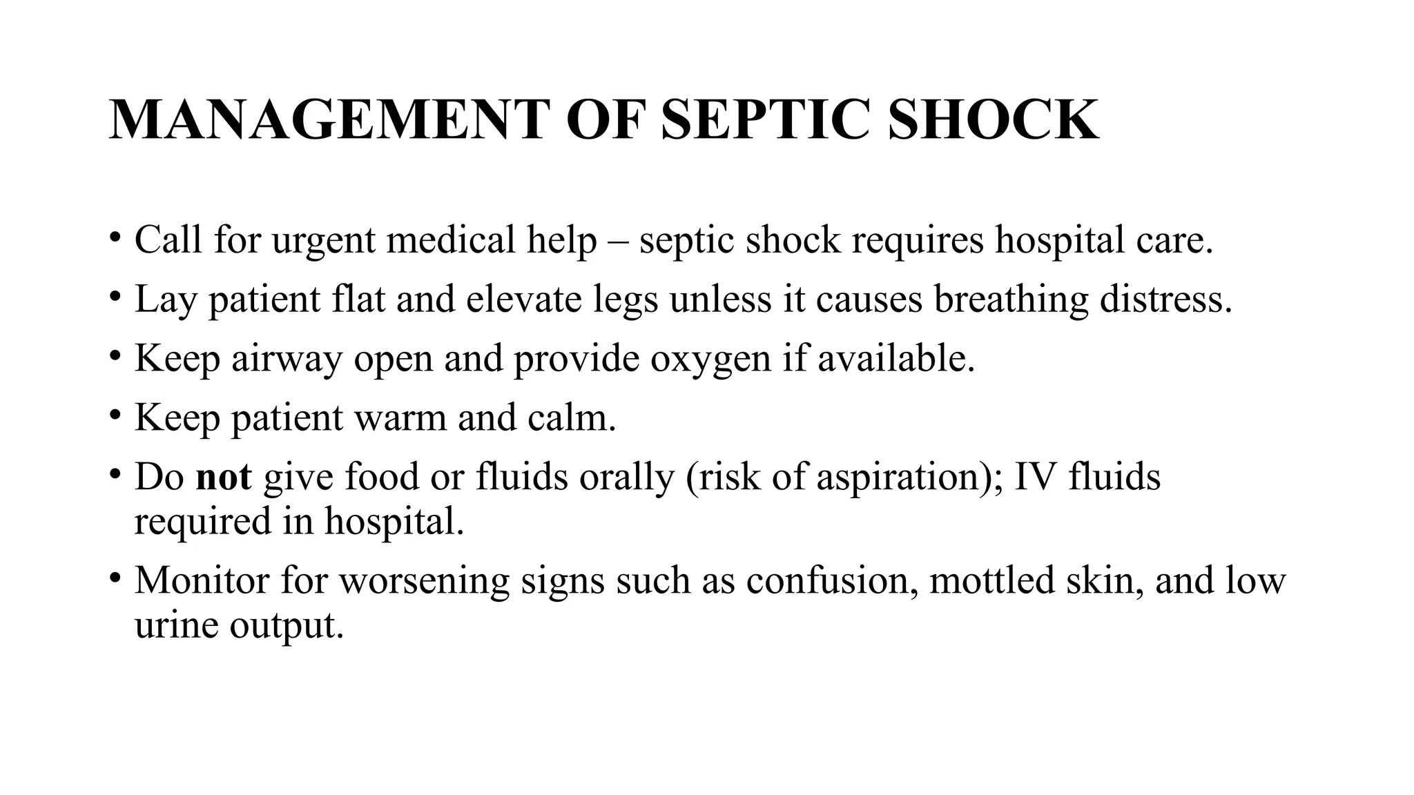 SHOCK, Types, causes and management.pptx