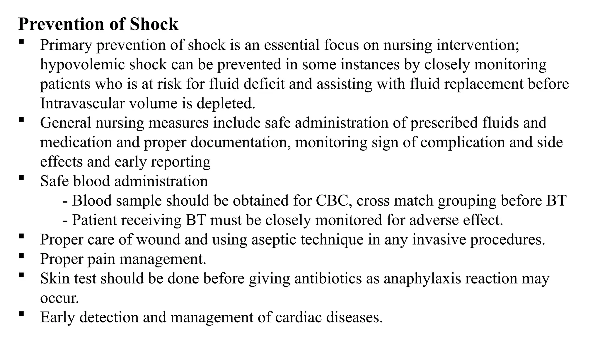 Shock, AHN - I, Medical Surgical Nursing | PPTX