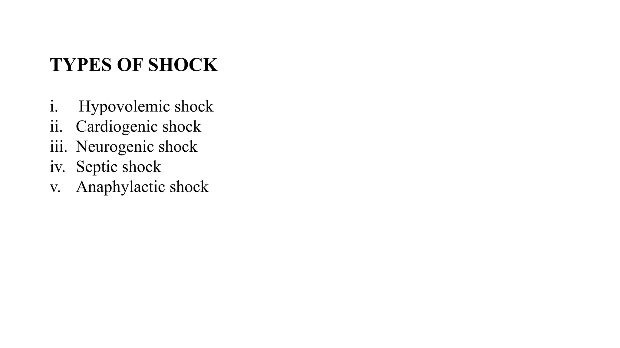 Shock, AHN - I, Medical Surgical Nursing | PPTX